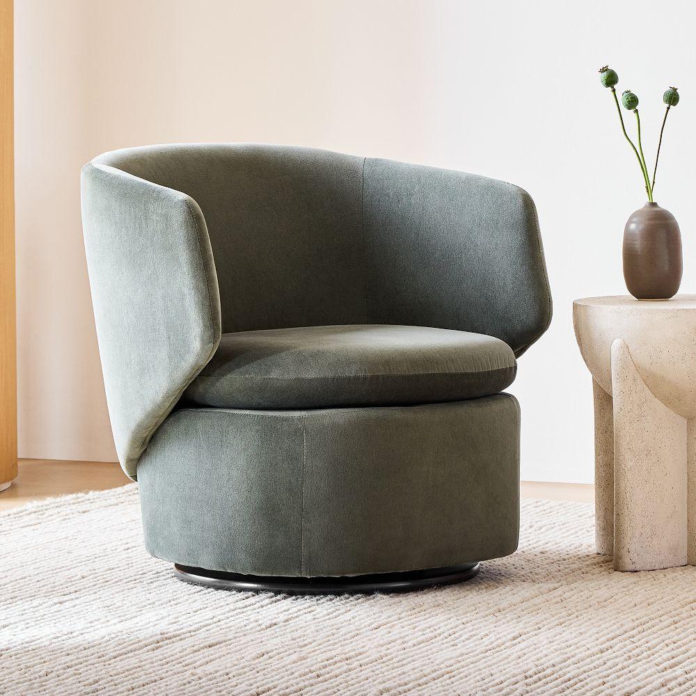 West elm chairs swivel store
